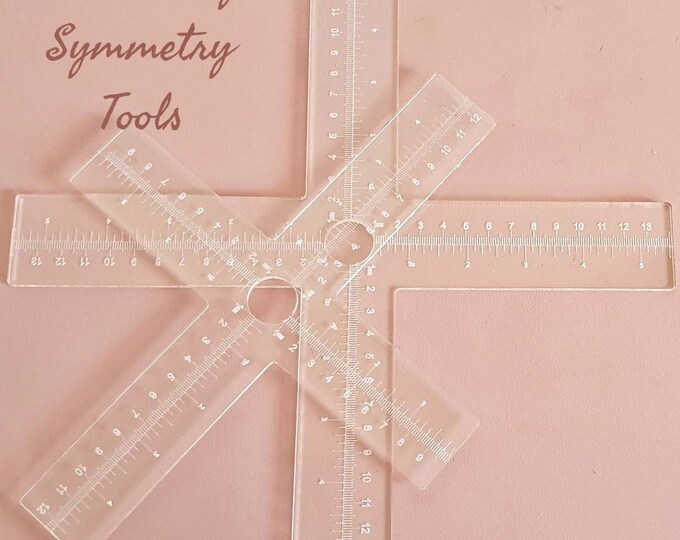 Machine Embroidery Ruler, Symmetry Ruler, Machine Embroidery Tool, Easy ...