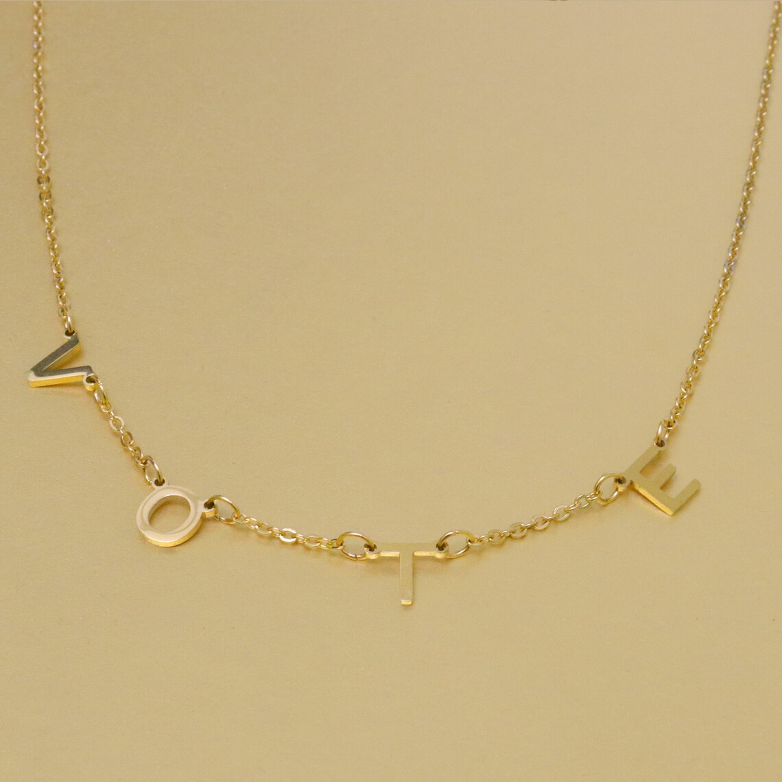 Custom Made Vote Necklace Michelle Obama's Necklace - Etsy