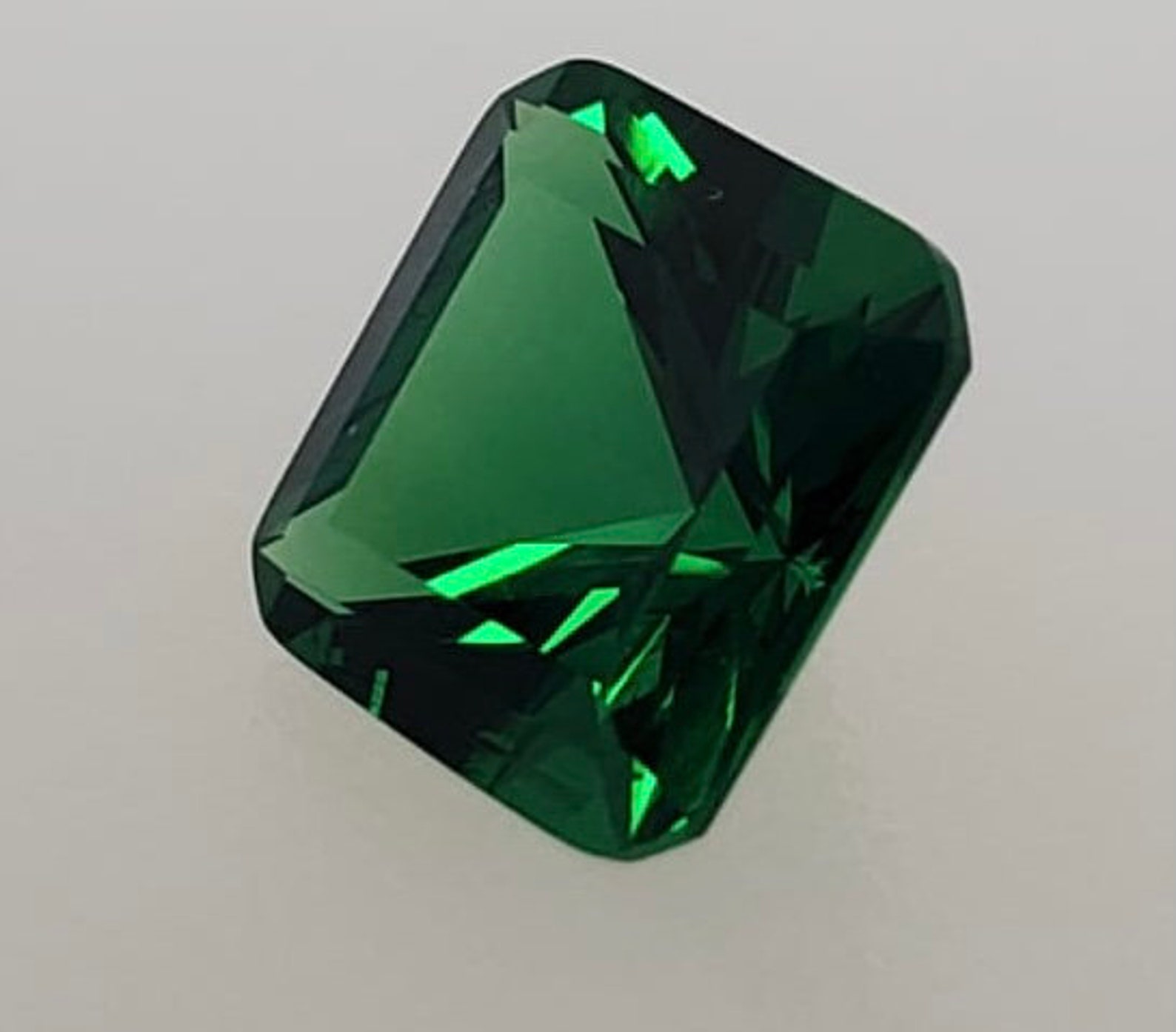 Simulated Emerald Gemstone Square (assorted Sizes) - Etsy