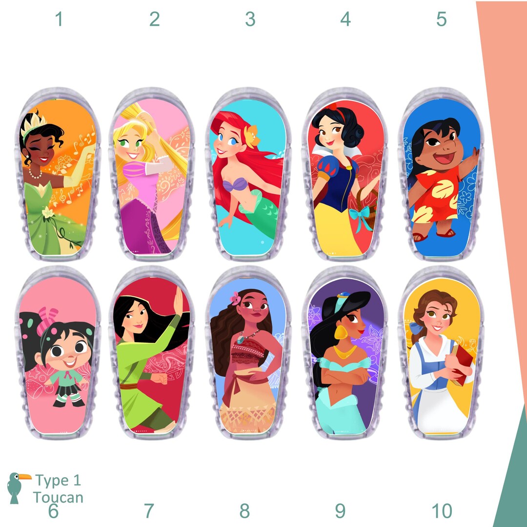 Libre / G6 / G7 Bright Princess Selection Dexcom G7 Dexcom G6 Stickers ...