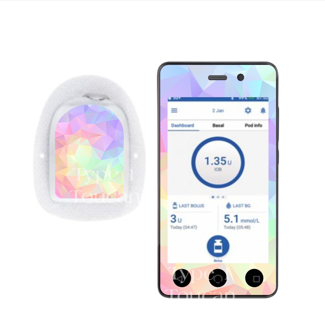 Omnipod Dash PDM Sticker Cover or Original Omnipod PDM Sticker Various ...