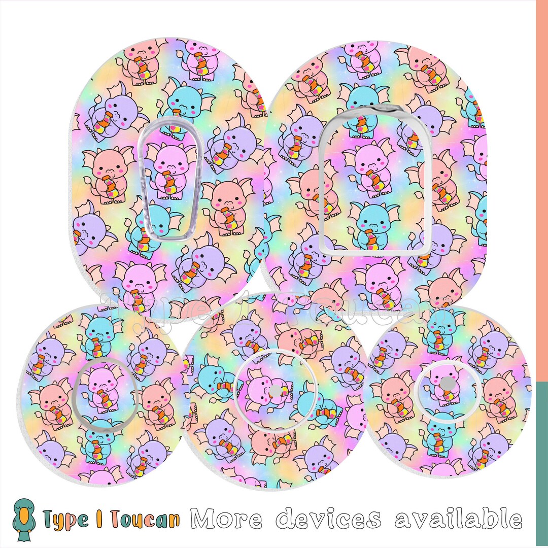 Derek the Dragon Overpatch Dexcom G6 Patch, Dexcom G7 Patch, Dexcom One ...