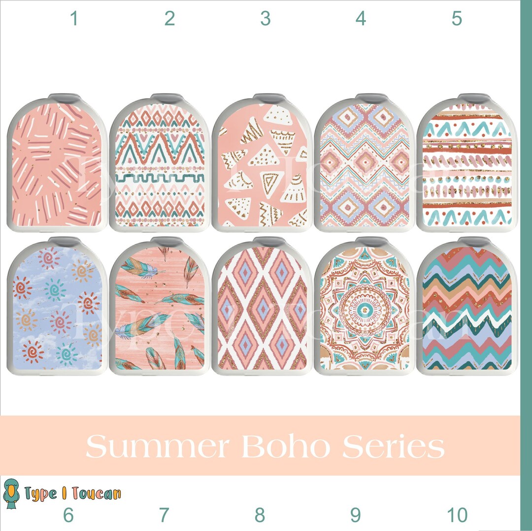 Summer Boho Omnipod Stickers Omnipod Dash Stickers Omnipod 5 Stickers Omnipod Eros Stickers 2700