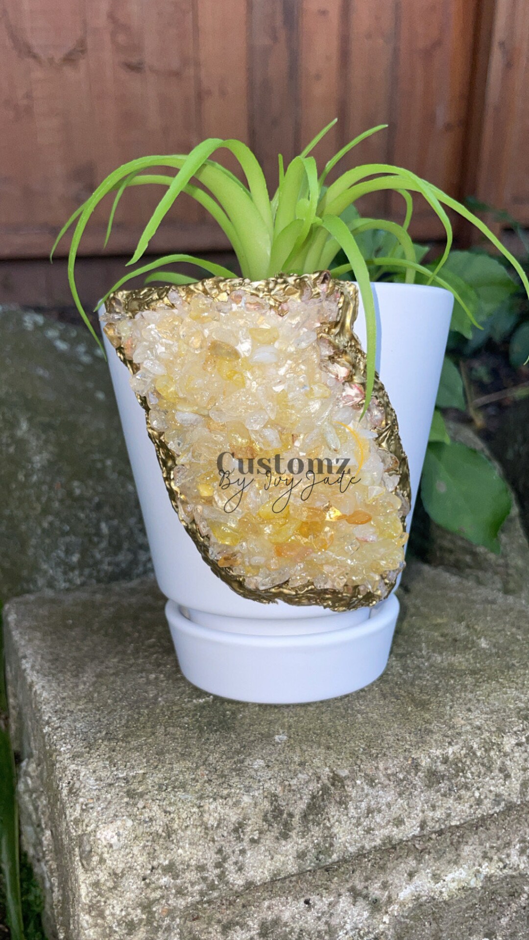 Succulent Planter Crystal Geode Planter Indoor Planters Air Plant ...