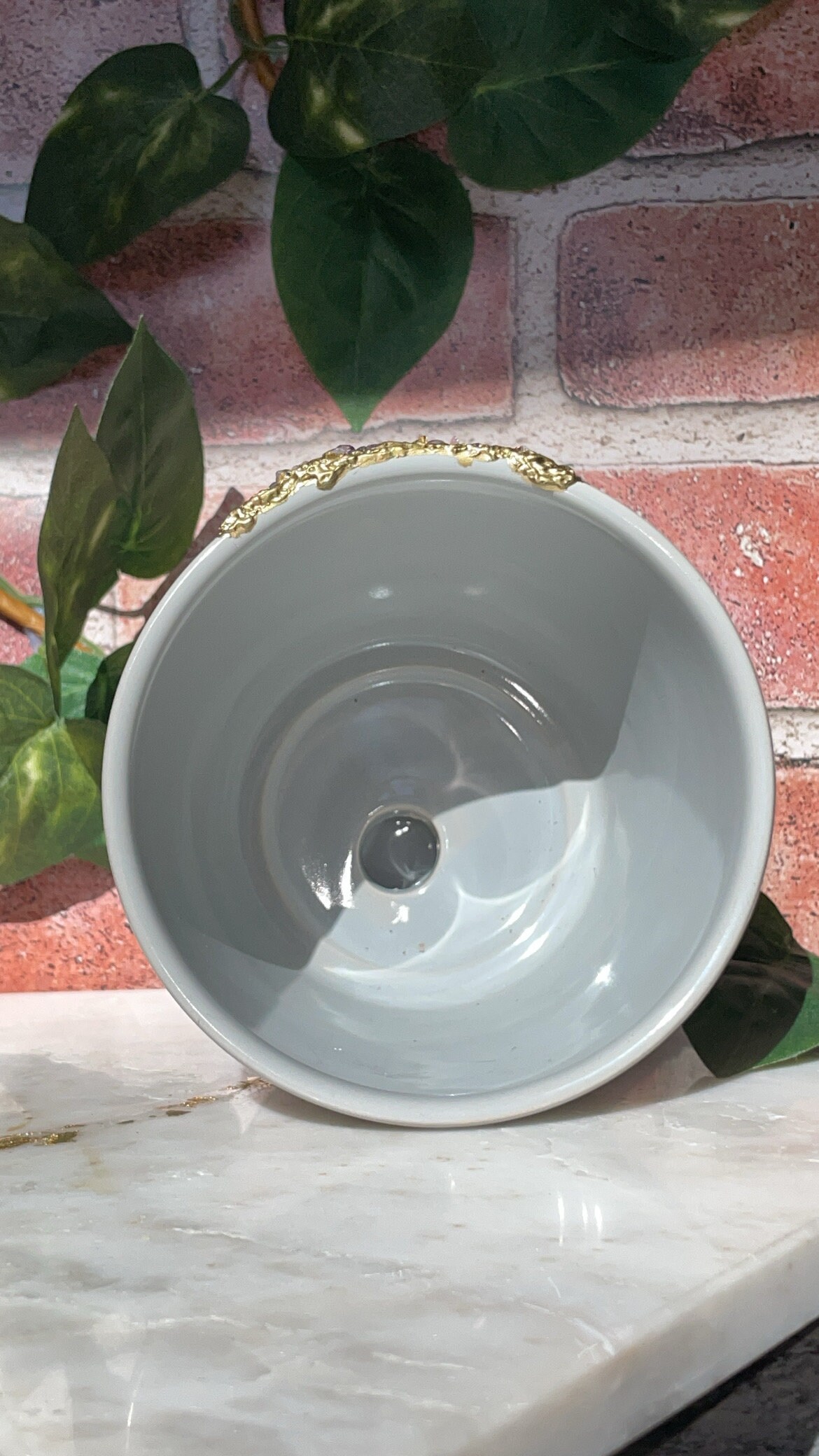 Amethyst Ceramic Planter Pots, Succulent Planter Pots, Geode Planter ...