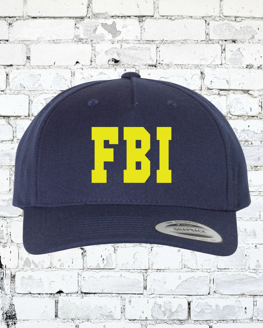 FBI Agent Snap Back Hat - Field Agent Cap - Realistic Costume Addition ...