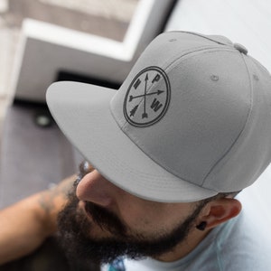 Pacific Northwest Snapback - PNW Flat Bill Cap - Compass Explore Cap ...