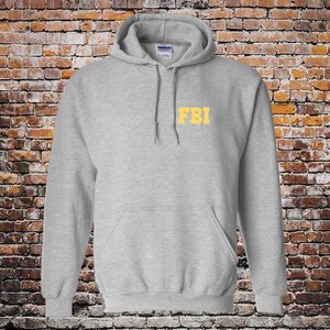 FBI Agent Hoodie - Field Agent Pullover - Realistic Pullover ...