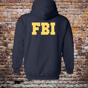 FBI Agent Hoodie - Field Agent Pullover - Realistic Pullover ...