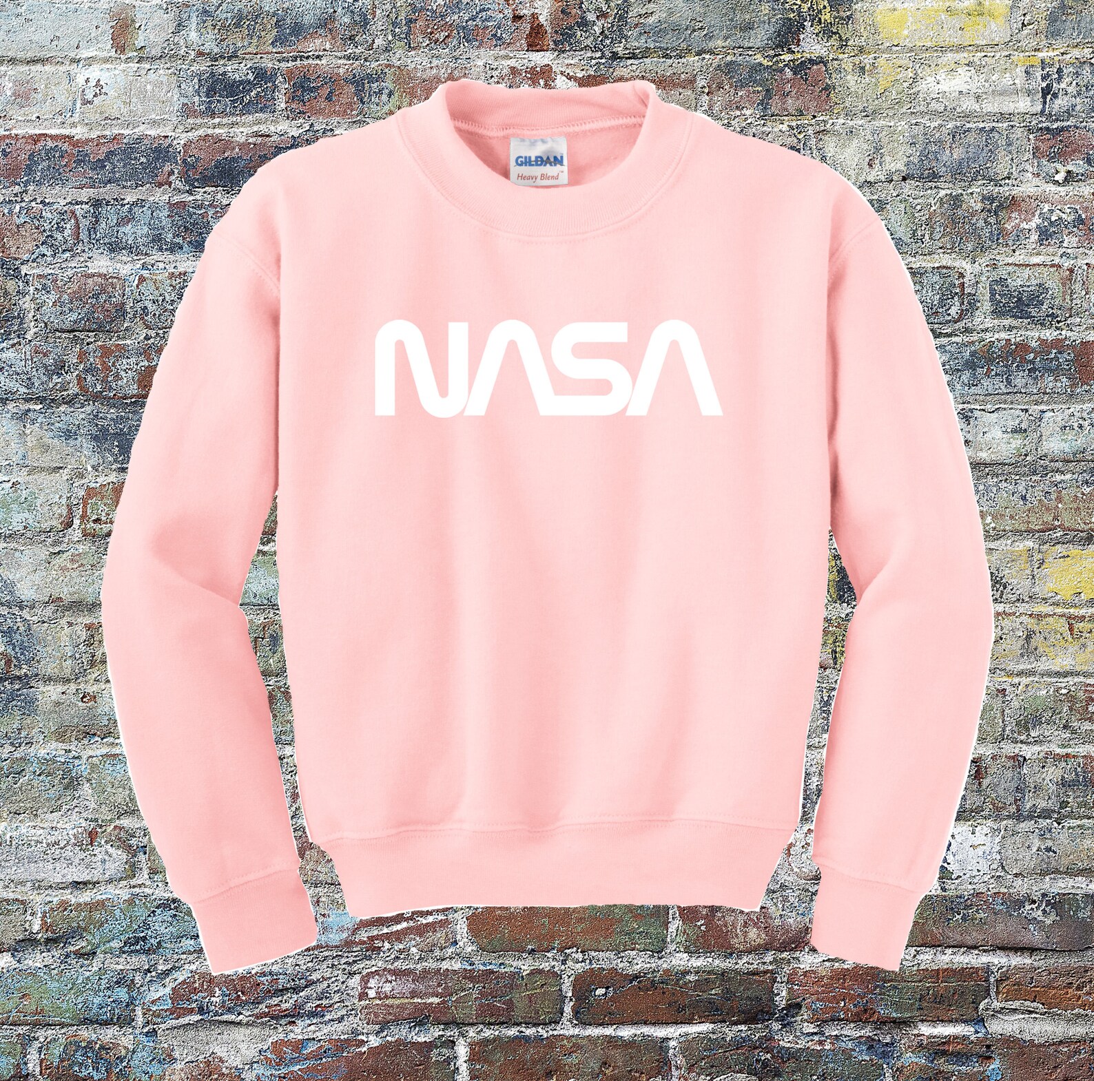 NASA Worm Design Sweatshirt Space Sweater All Colors - Etsy