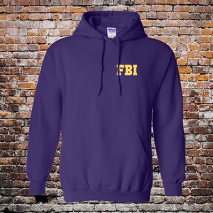 FBI Agent Hoodie - Field Agent Pullover - Realistic Pullover ...