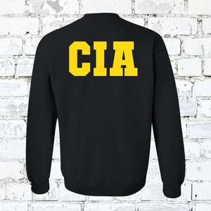 CIA Agent Sweatshirt - Field Agent Pullover - Realistic Crewneck ...