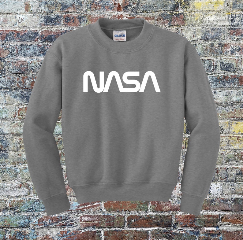 NASA Worm Design Sweatshirt Space Sweater All Colors | Etsy