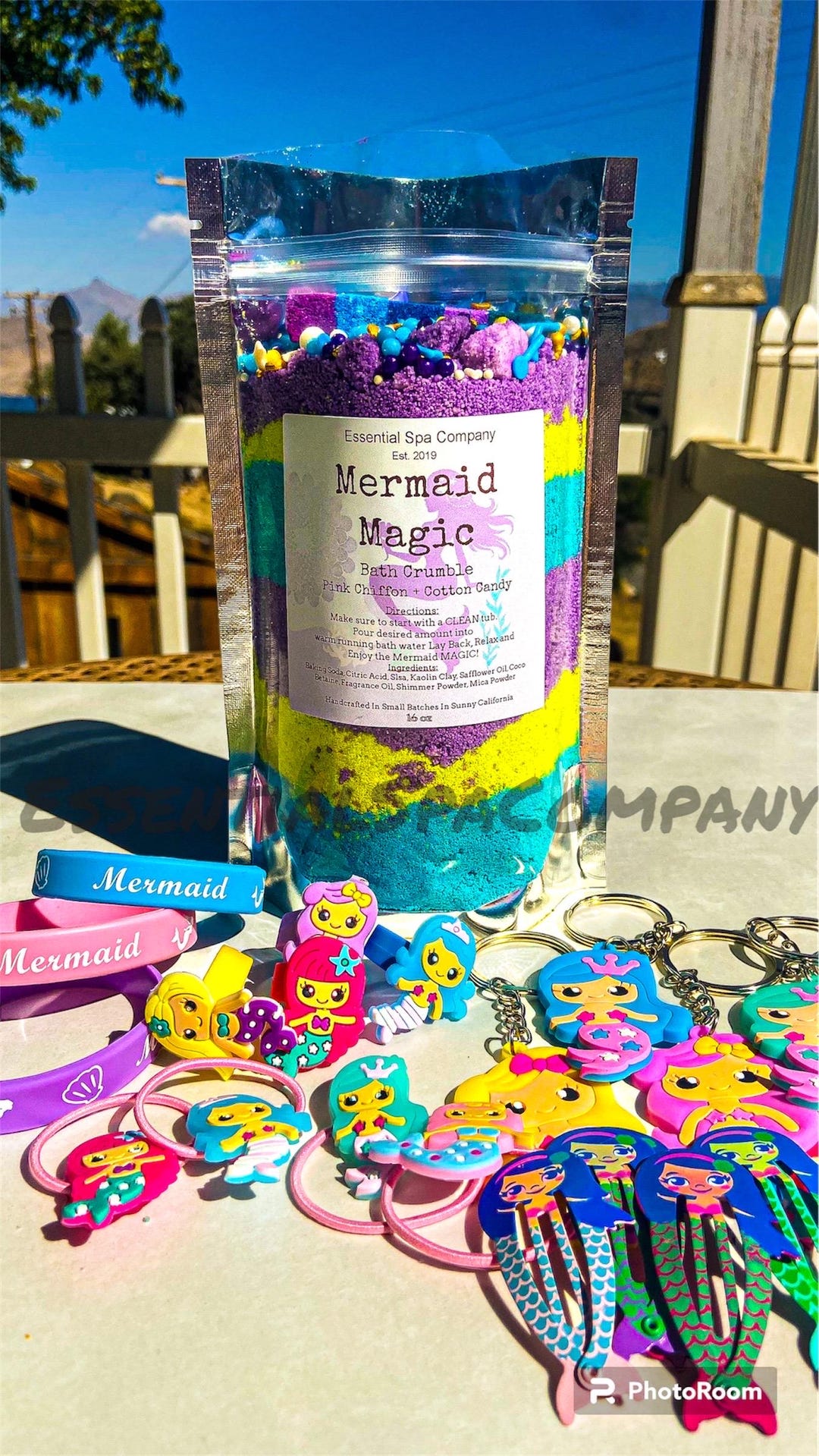 Mermaid Magic Bath Crumble Gifts for Kids Bath Bombs With Toy Mermaid ...