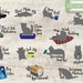 Cat Care Digital Planner Stickers, 14 Pre-cropped Cat Care Digital ...