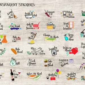 Daily Cleaning Digital Planner Stickers for Goodnotes, Pre-cropped ...