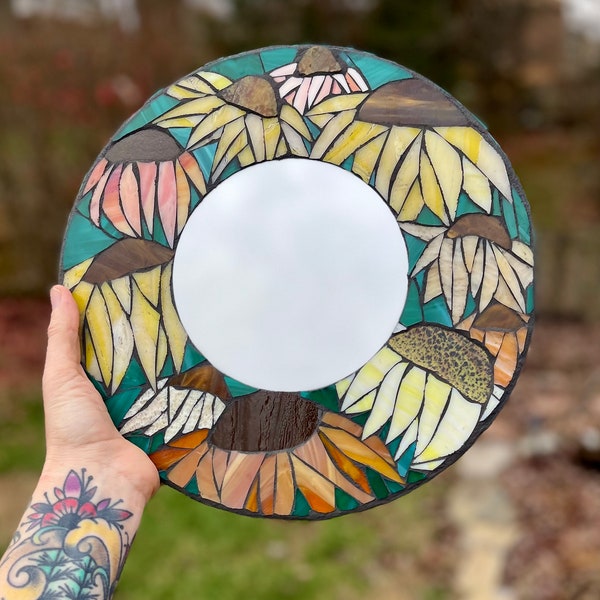 Sunflower Mirror - Etsy