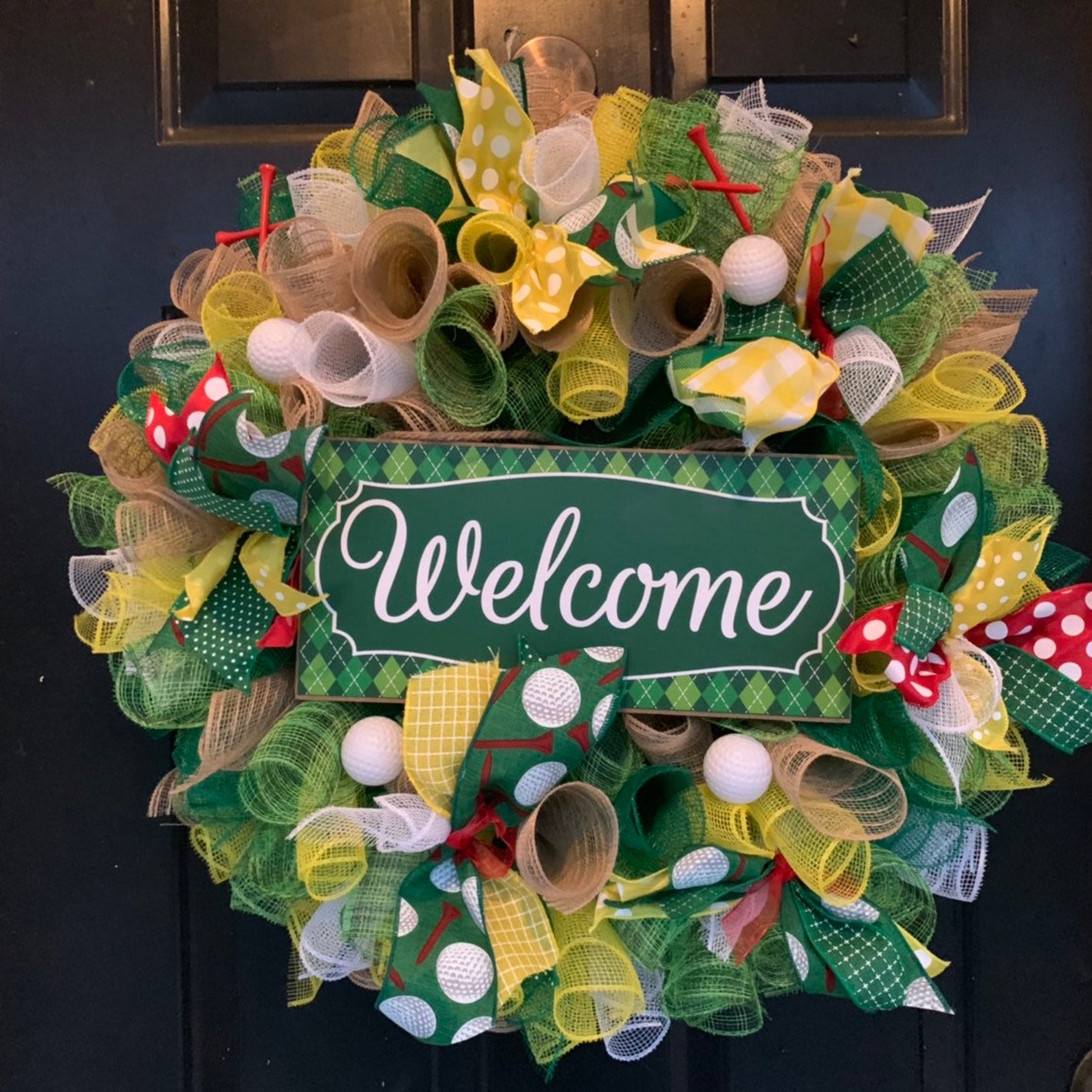 Welcome Masters Golf Wreath/fathers Day/retirement Gift | Etsy