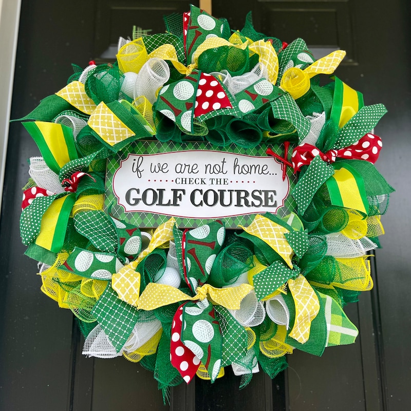 Golf Door Wreath - Etsy