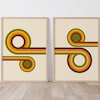 70s Set of 6 Prints,70's Wall Art,70's Wall Decor,gallery Wall Set ...