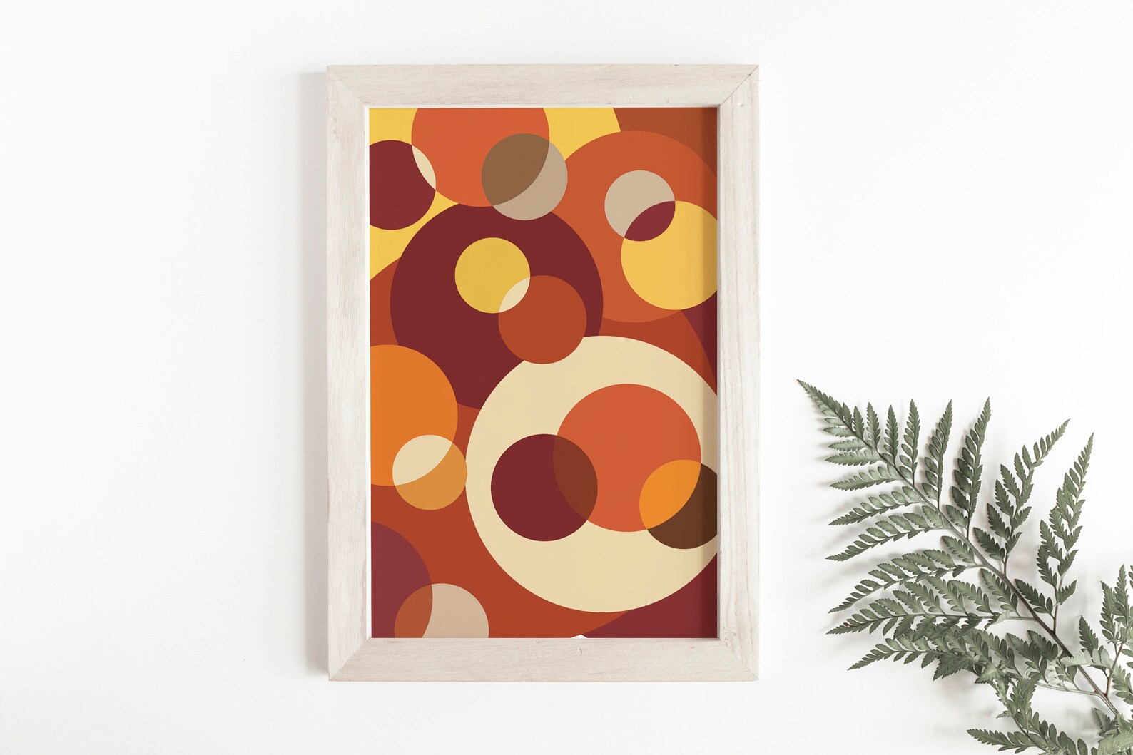 70's Circle Print70's Decor70's Wall | Etsy