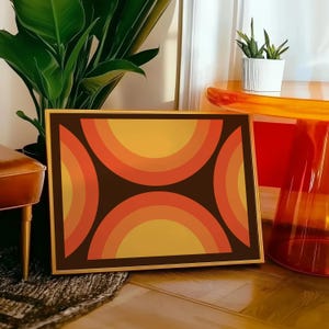 70's Design #541 Print,printable Wall Art,70s Decor,70s Wall Art,70s ...