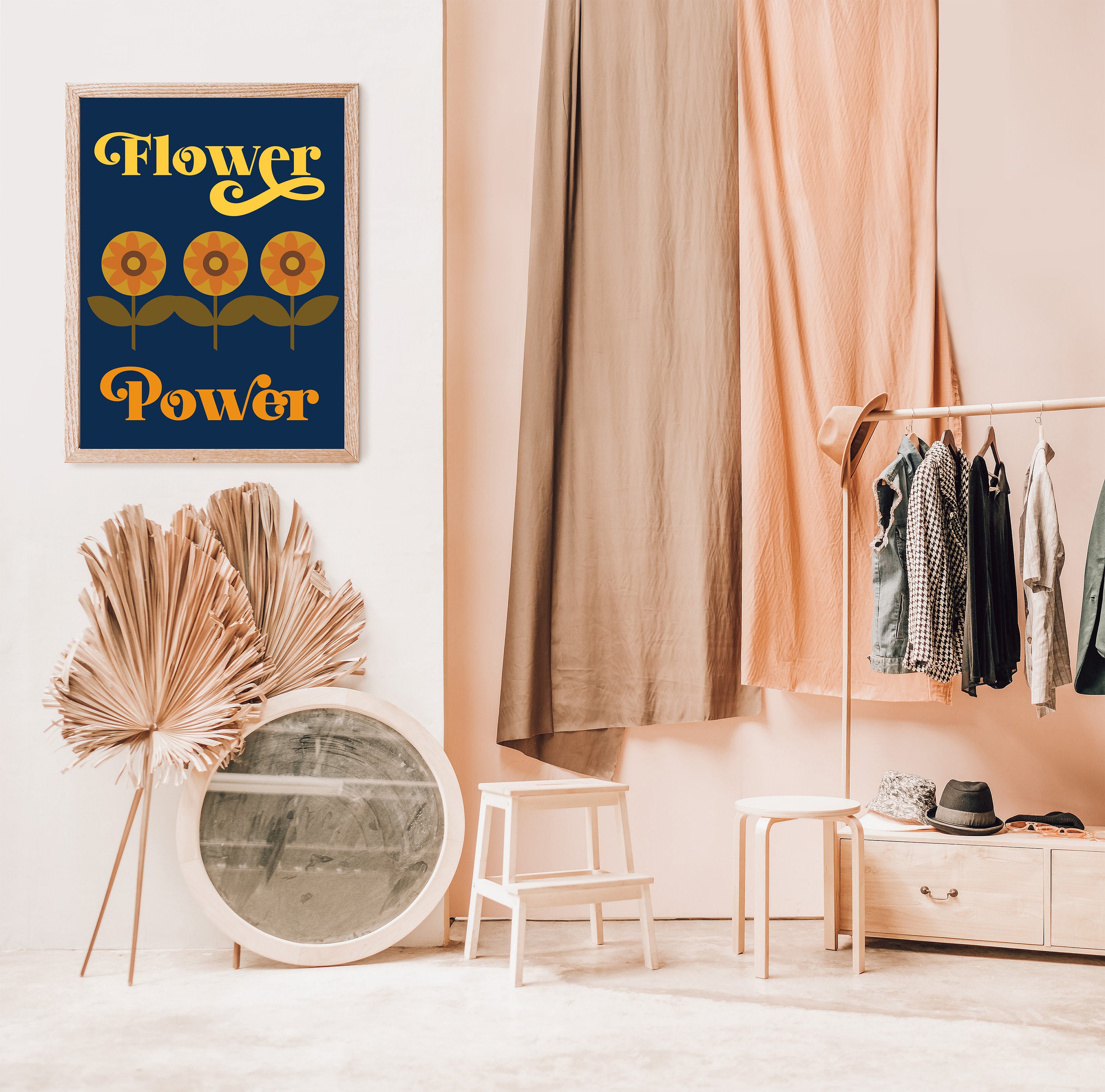 Flower Power Print70's Wall Art70's Decorhippie - Etsy