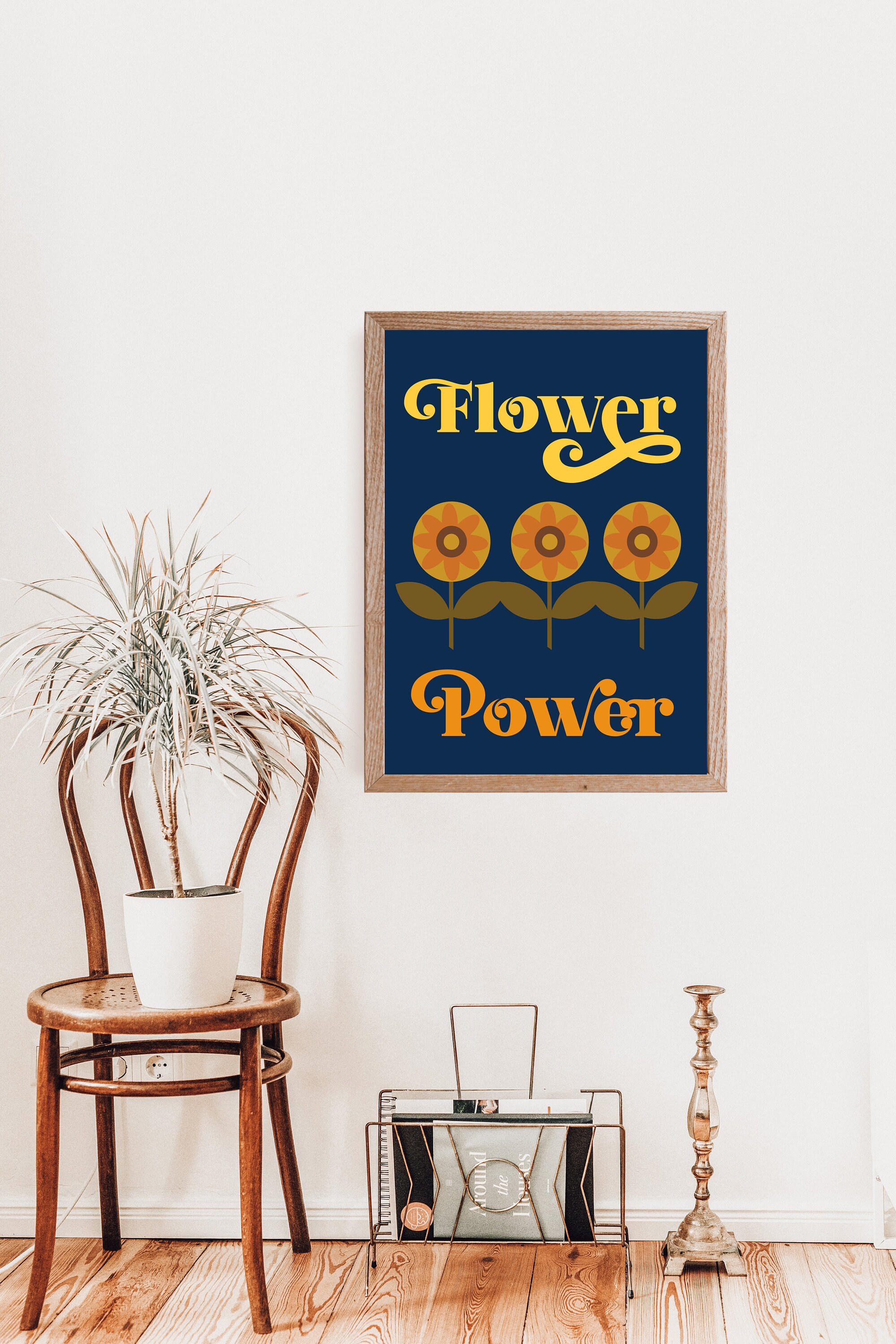 Flower Power Print70's Wall Art70's Decorhippie - Etsy