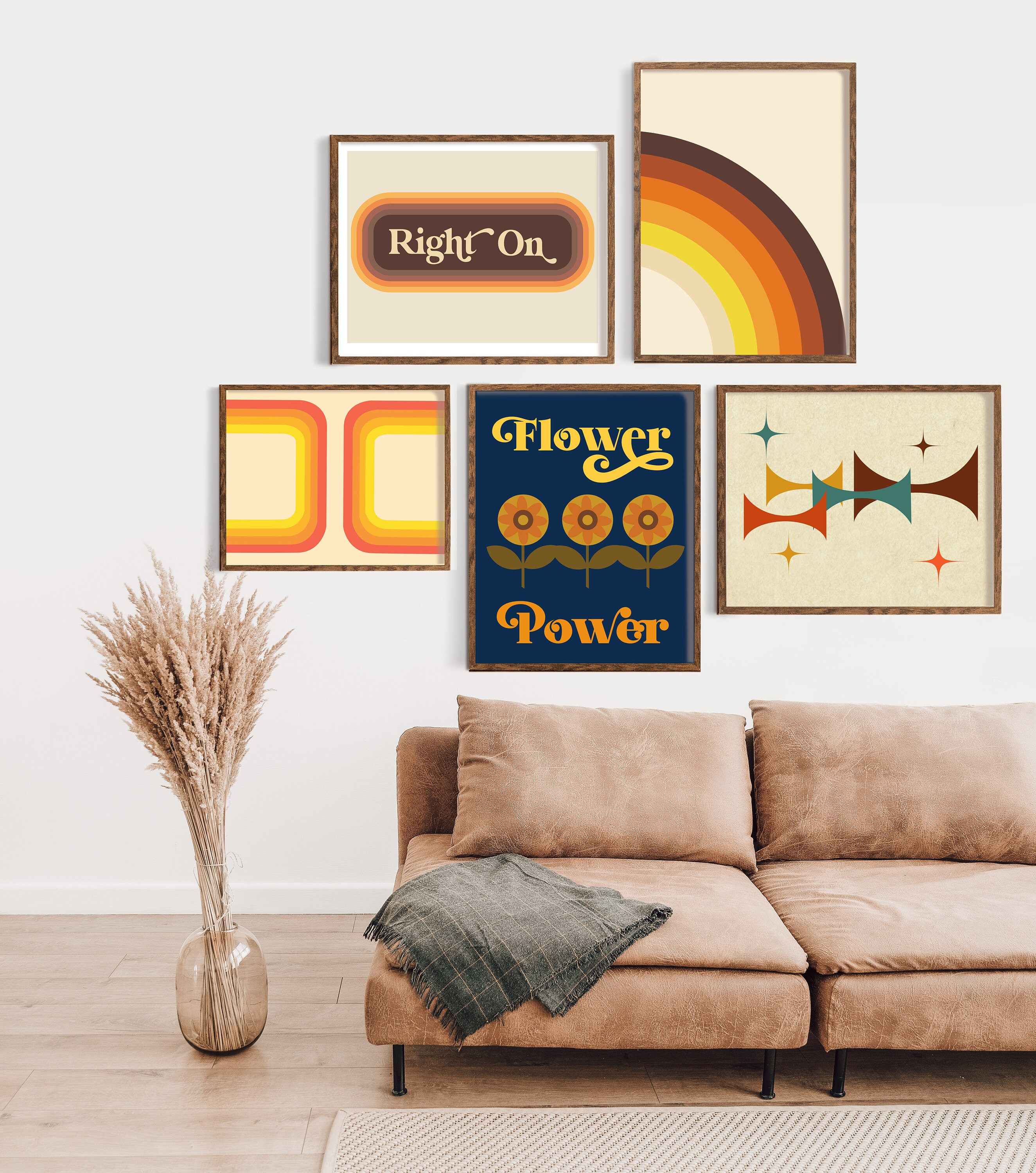 Flower Power Print70's Wall Art70's Decorhippie - Etsy