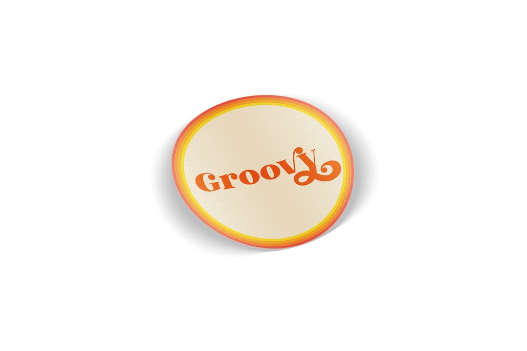 Groovy Sticker,bumper Sticker,sticker,70's Sticker,retro Bumper Sticker ...