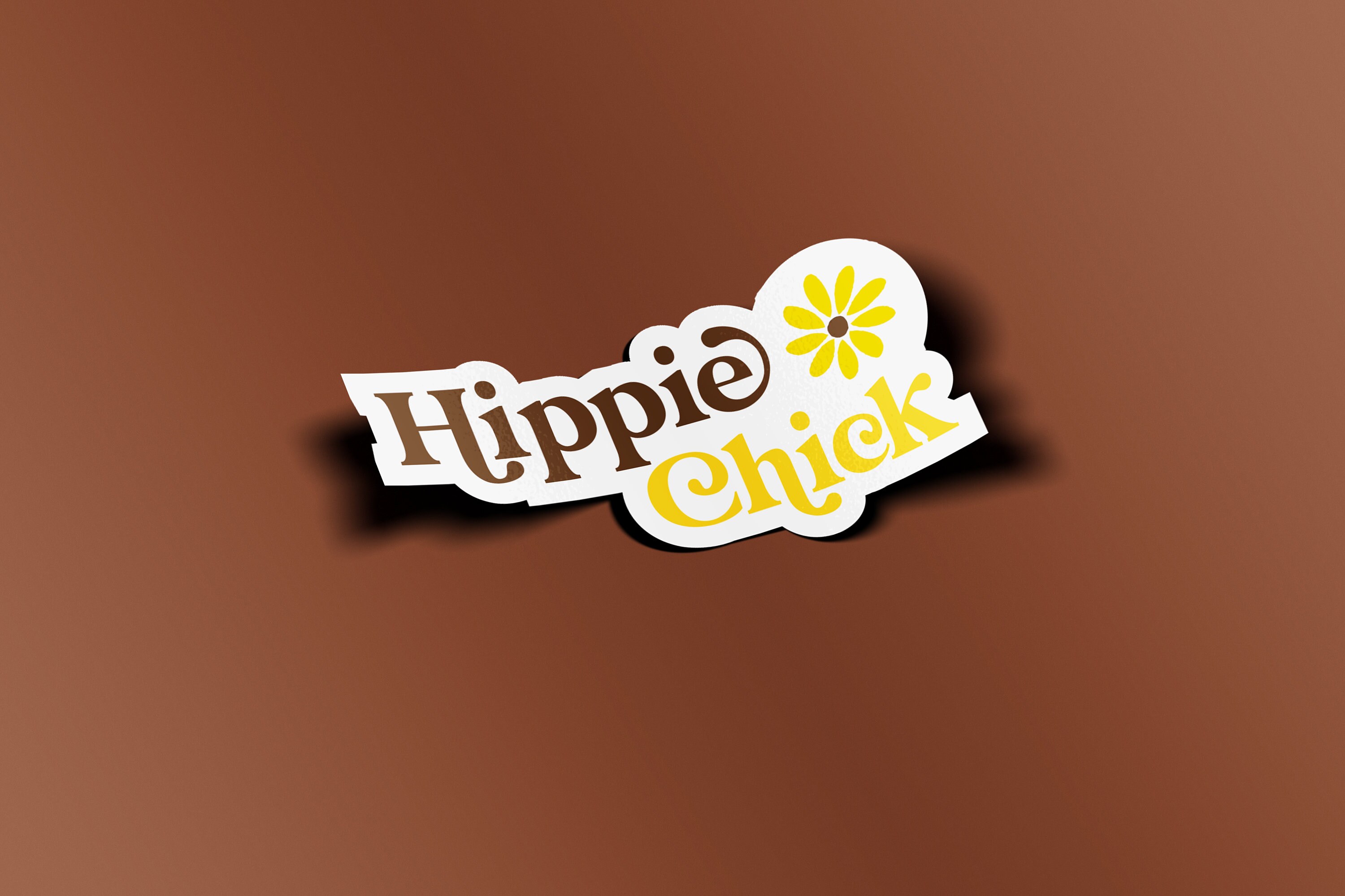 Hippie Chick Bumper StickerHippie Bumper Sticker70's | Etsy