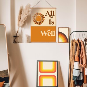 All is Well Printable Wall Artinstant Download70's Wall - Etsy