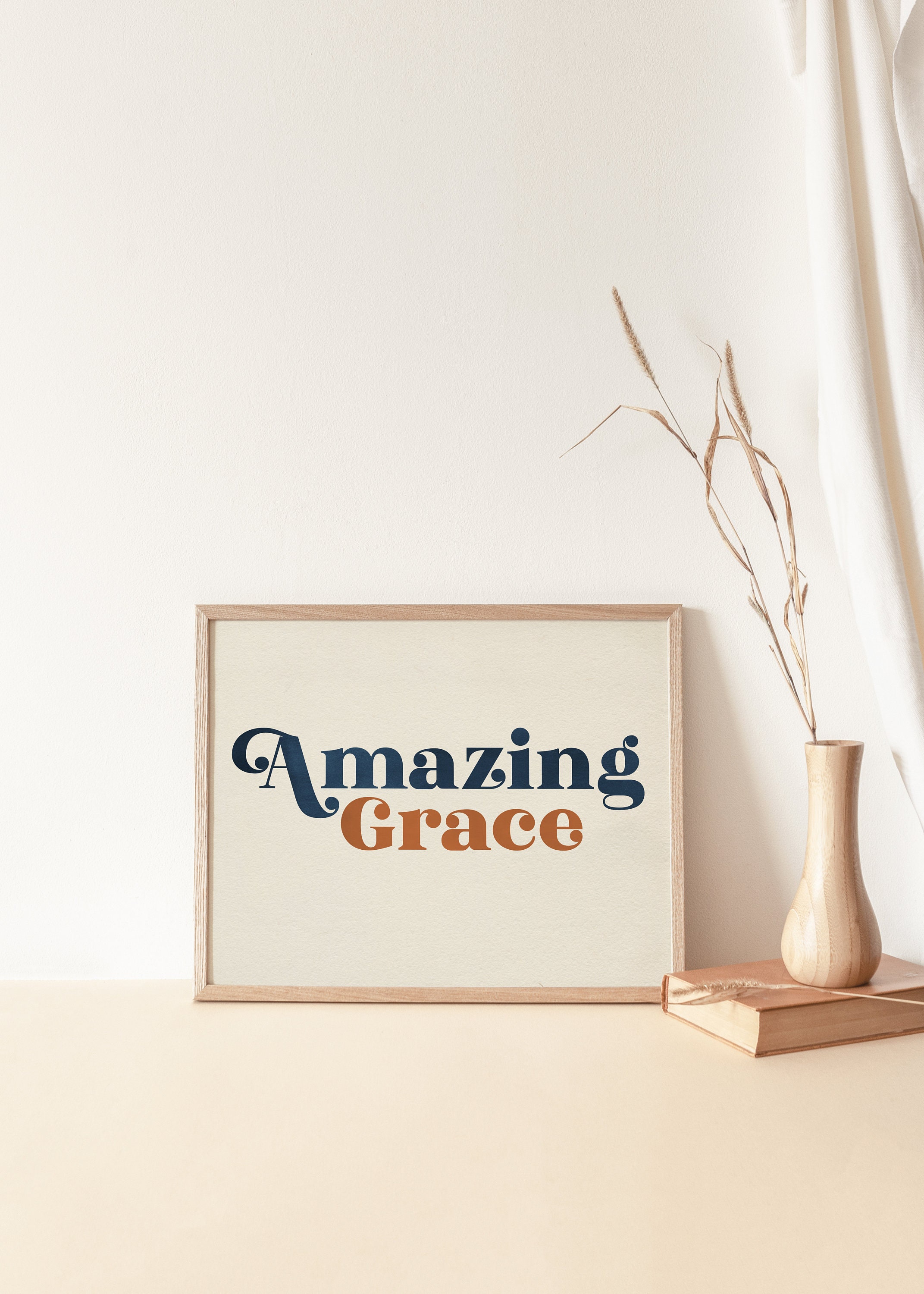 Amazing Grace PrintPrintable Wall ArtChristian Wall | Etsy