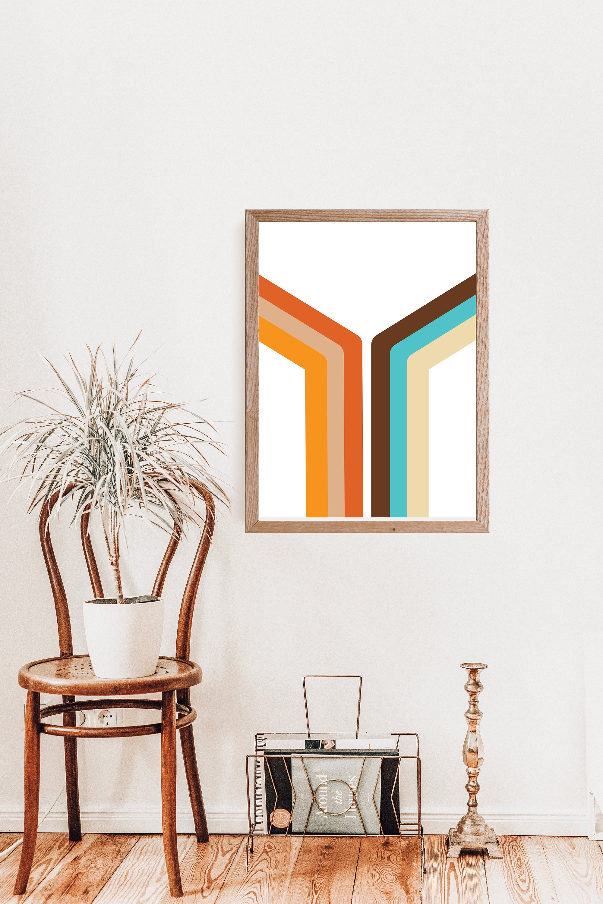 Geometric Art Printmid Century Art Print Printable Wall - Etsy