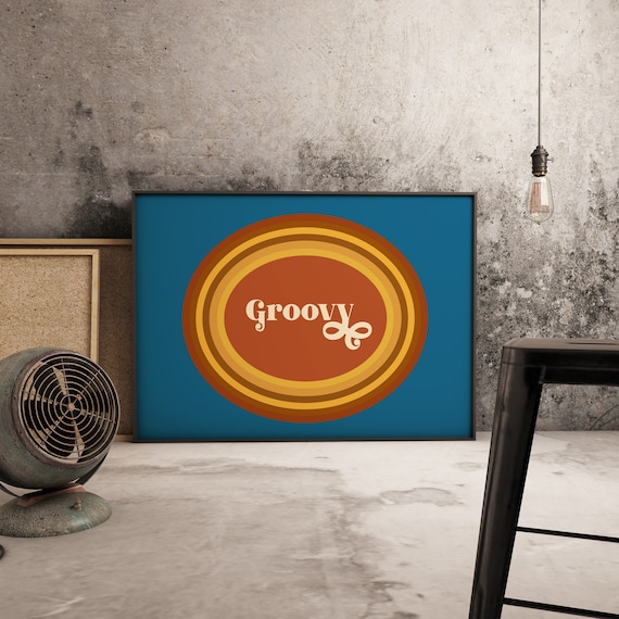 Groovy Printable Wall ArtInstant Download70's wall | Etsy