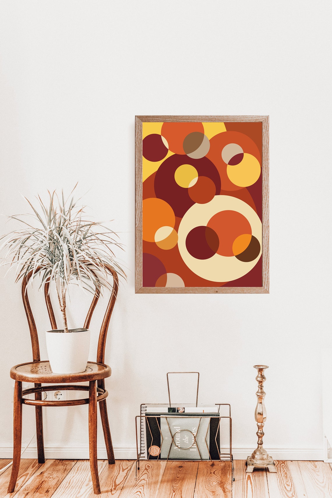 70's Circle Print70's Decor70's Wall | Etsy