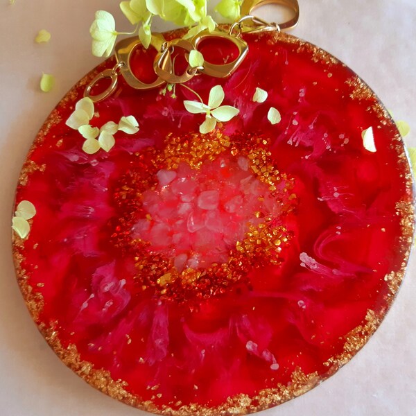 Red Serving Tray - Etsy