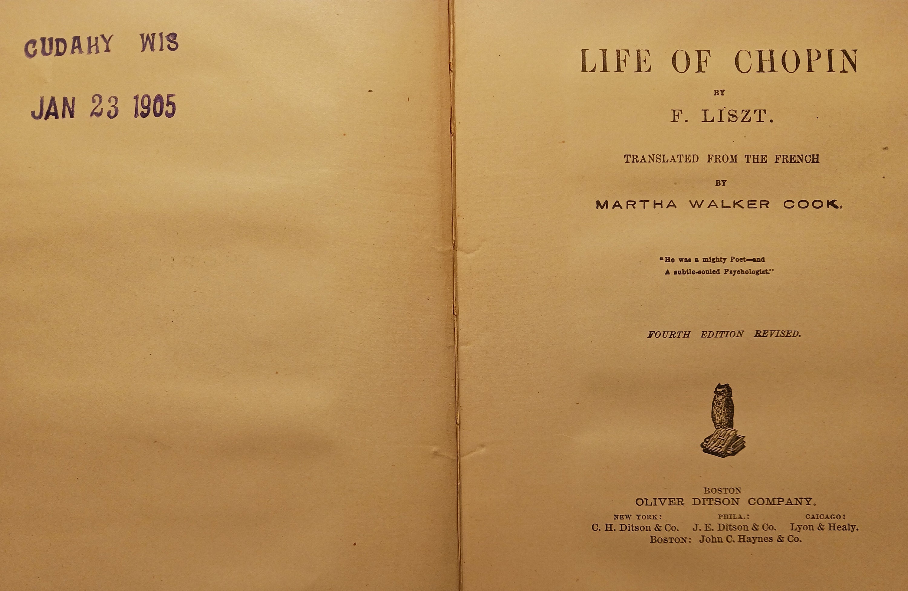 Life of Chopin, by Franz Liszt, Translate From French by Martha Walker ...
