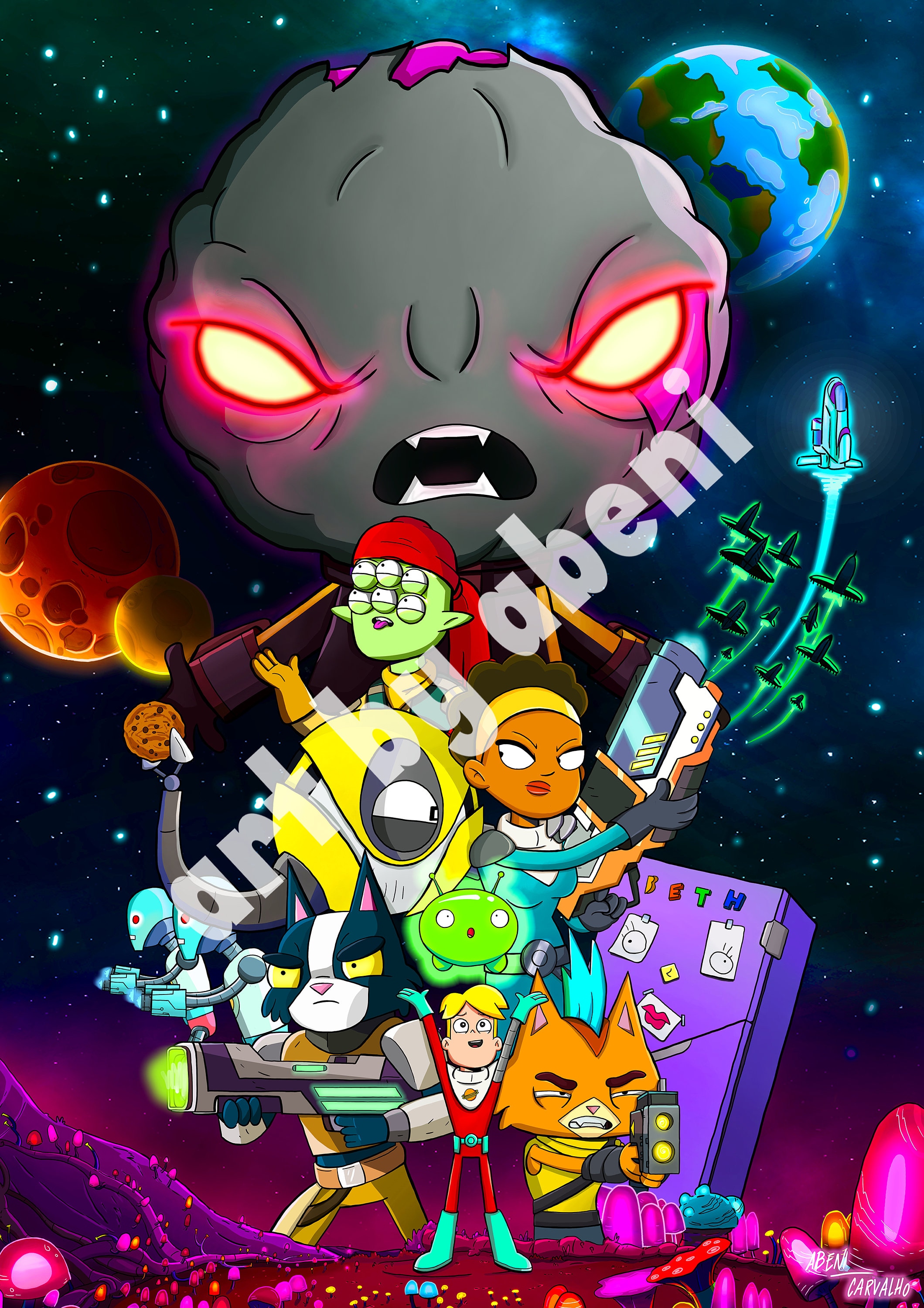 A3 Final Space Poster - Etsy UK