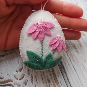 Easter Decor Easter Eggs Felt Ornament Set of 3 - Etsy