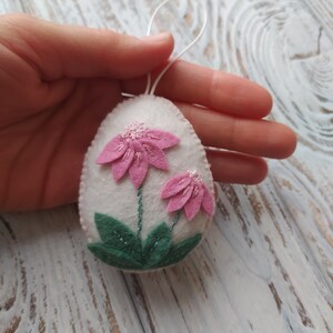 Easter Decor Easter Eggs Felt Ornament Set of 3 - Etsy
