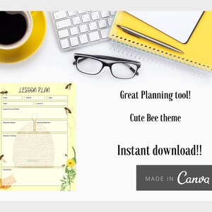 Teacher Lesson Planner, Homeschool Lesson Planner, Bee Classroom ...