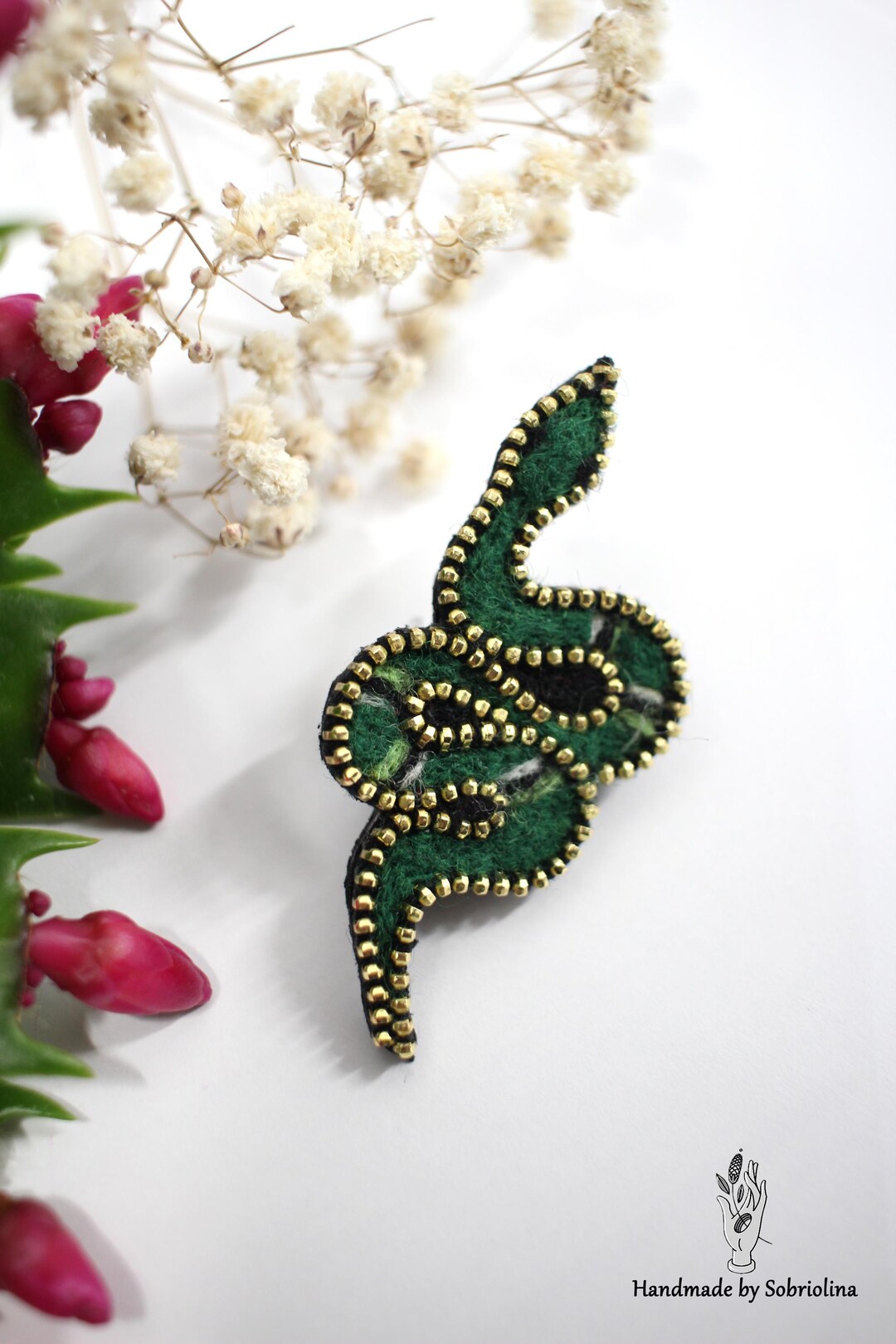 Broche serpent de lannée/ Broche de vacances / Fermeture éclair et ...