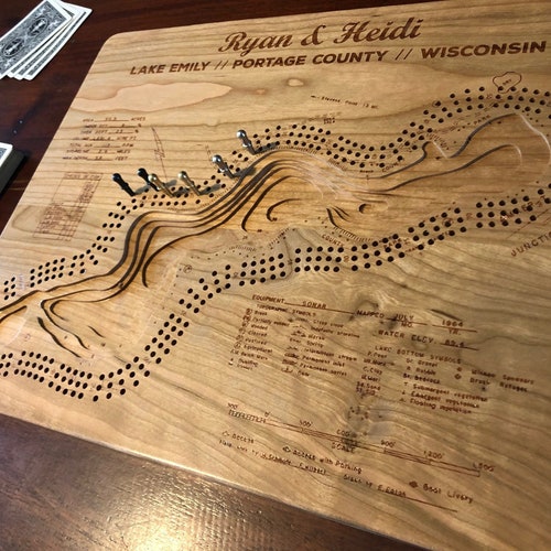 Lake Michigan Cribbage Board - Etsy