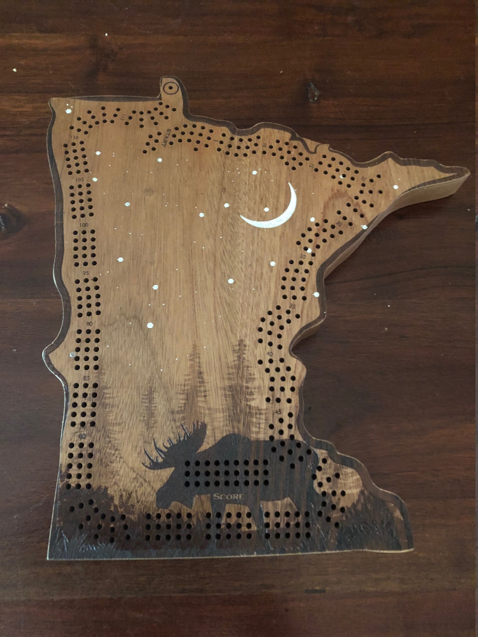 Minnesota Moose Cribbage Board & Wall Display - Etsy