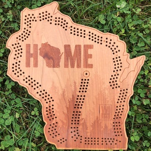 HOME Wisconsin Cribbage Board & Wall Display - Etsy