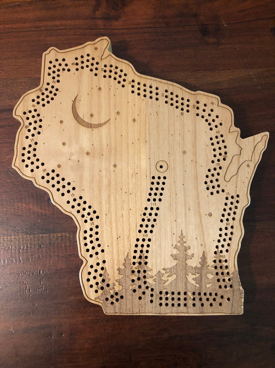 Up North Wisconsin Cribbage Board & Wall Display - Etsy
