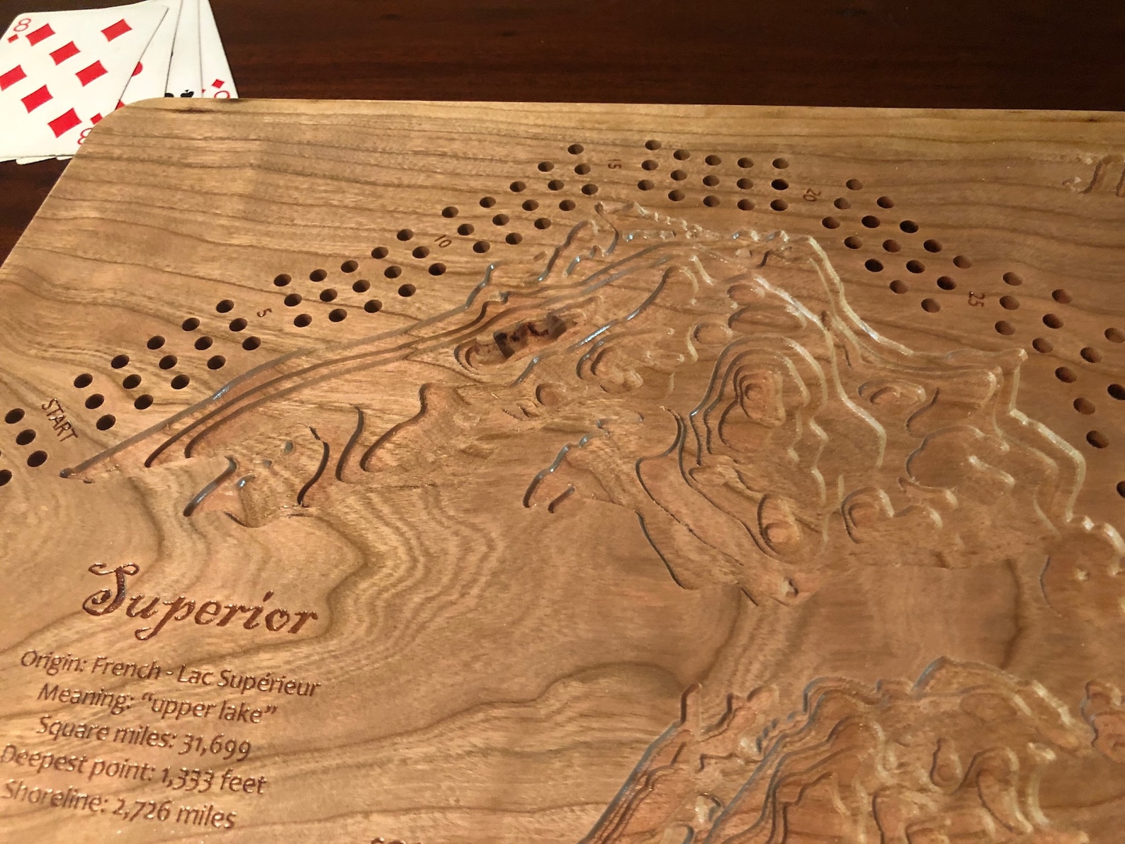 Great Lakes Cribbage Board & Wall Display - Etsy
