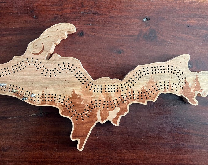 Great Lakes Cribbage Board & Wall Display - Etsy