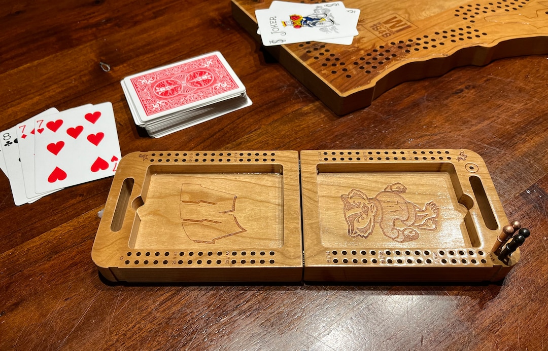 Pocket Cribbage Board - University of Wisconsin Badgers - Customizable ...